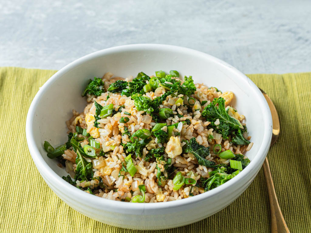 Simple Kale Fried Rice - Siriusly Hungry